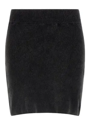 Alexander Wang Chenille Mini Skirt - Black