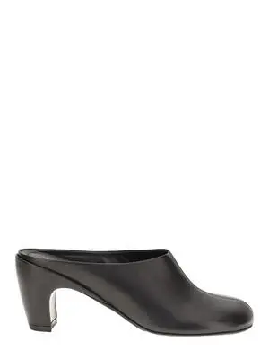 DRIES VAN NOTEN DRIES VAN NOTEN Leather Mules With Slanted Heel