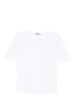 HERNO HERNO Round Neck Short Sleeve Cotton T-Shirt