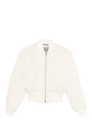 Balenciaga Cropped Bomber Jacket - Multicolor