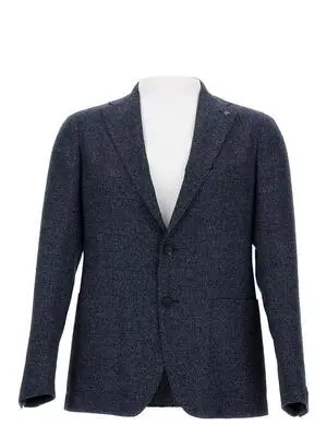 TAGLIATORE TAGLIATORE Grey Single-Breasted Jacket