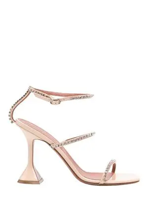 Amina Muaddi Gilda Crystal Embellished Sandals - Multicolor