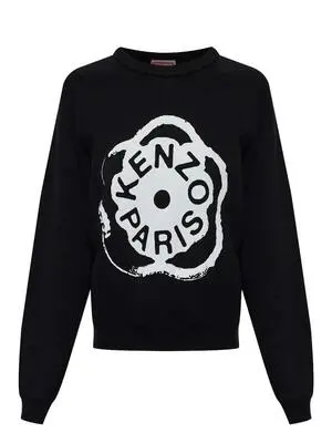 Kenzo Printed Crewneck Sweater - Black
