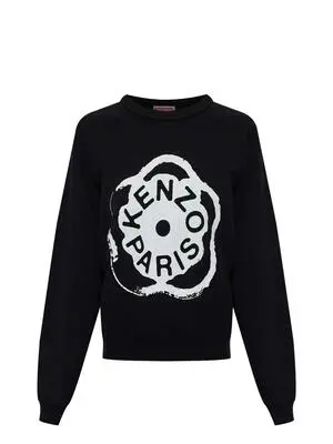 Kenzo Printed Crewneck Sweater - Black