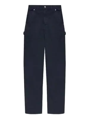Moncler Straight-leg Trousers With Patch Pockets - Blue