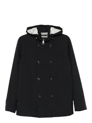 MONTECORE Double-breasted Jacket With Hood - Multicolor