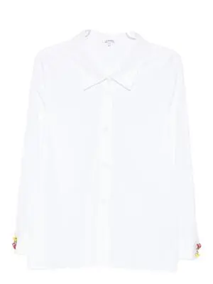 Loewe LOEWE Cotton Shirt With Embellished Cuffs Multicolor