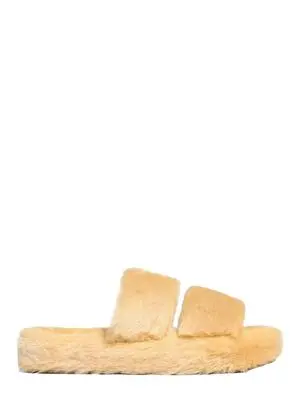 Celine Shearling Sandals - Multicolor
