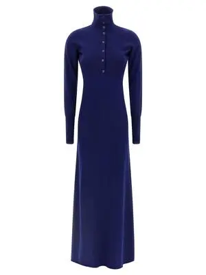 TOM FORD Long Cashmere Polo Dress - Blue