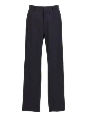 Fendi FENDI Wool Crêpe Tailored Pants Blue
