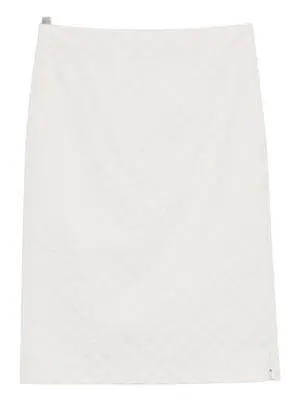 Gucci Gg Cotton Blend Skirt - Multicolor