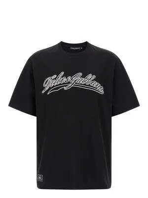 Dolce & Gabbana Logo Embroidery T-shirt - Multicolor
