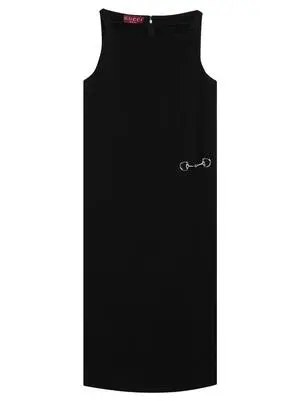 GUCCI Gucci Sleeveless Dress With Horsebit Detail