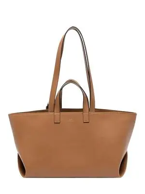 A.p.c. A.P.C. Le Drummer Leather Tote Bag Brown