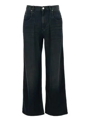 Isabel Marant Étoile Rodayna' Jeans In Blue Denim - Multicolor