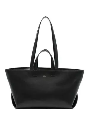 A.p.c. Le Drummer Leather Tote Bag - Black