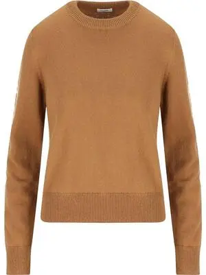 Celine Wool Crewneck Sweater With Intarsia Logo Detail - Multicolor