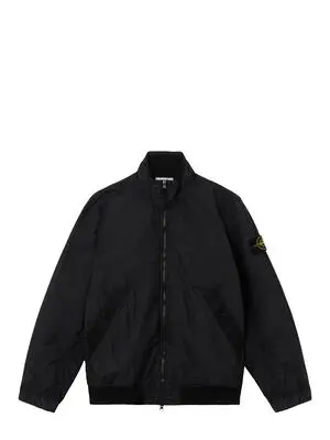 Stone Island Zip Up Bomber Jacket - Black