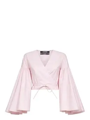Jacquemus Jacquemus The Paysan Ruffled Wrap Top Multicolor