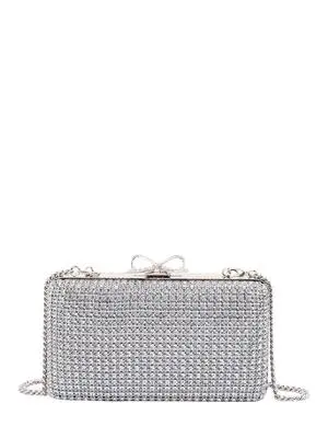 SELF-PORTRAIT Crystal Chainmail Clutch Bag - Multicolor