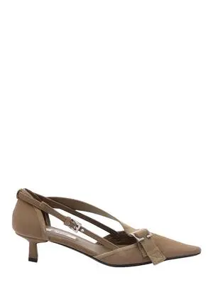 Prada PRADA Cotton Pumps With Buckled Straps Multicolor