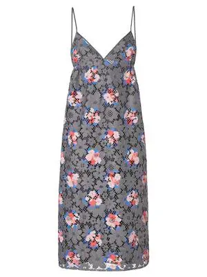 Fendi Printed Daisy Dress - Gray
