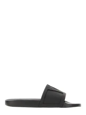 Valentino Garavani Embossed Slides - Multicolor