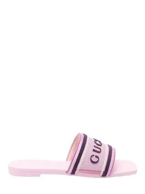 Gucci Slides With Logo Detail - Multicolor