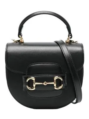 Gucci Horsebit Detail Shoulder Bag - Black