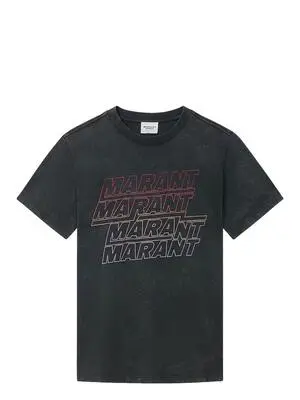 Isabel Marant Étoile Zoeline Cotton T-shirt - Multicolor