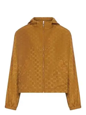 Gucci Gg All-over Print Hooded Bomber Jacket - Multicolor