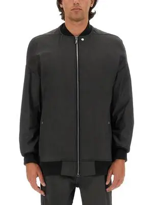 Rick Owens RICK OWENS Zip Up Bomber Jacket Black