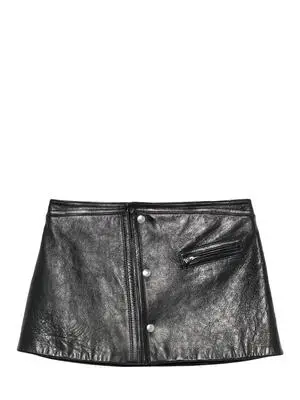 Prada A-line Skirt With Triangle Logo - Black