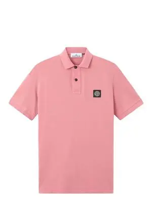 Stone Island Slim Fit Cotton Piqué Polo Shirt - Multicolor