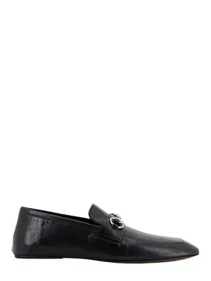 Gucci Leather Loafers With Horsebit Detail - Black