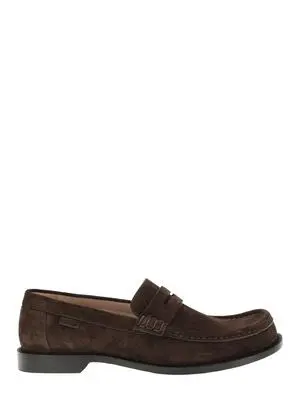 Loewe Campo Suede Calfskin Loafers - Brown