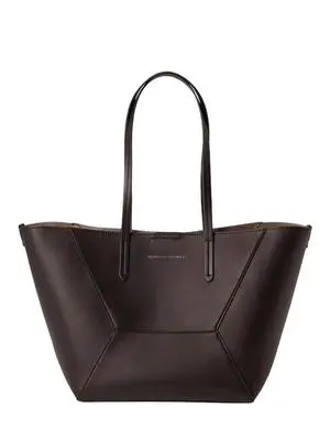 Brunello Cucinelli Calf Leather Tote Bag - Multicolor