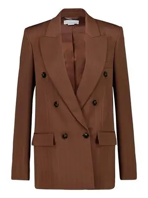 STELLA MCCARTNEY STELLA MCCARTNEY Native Regenerative Wool Double-Breasted Blazer