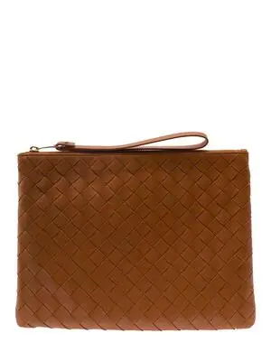 Bottega Veneta Pouch In Intrecciato Leather - Multicolor