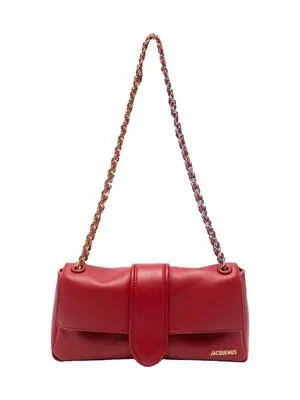 Jacquemus Le Bambino Chain Bag In Nappa Leather - Red
