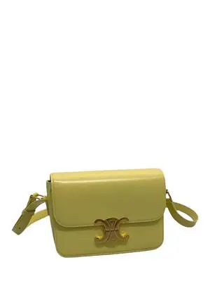 Celine Triomphe Teen Leather Crossbody Bag - Multicolor