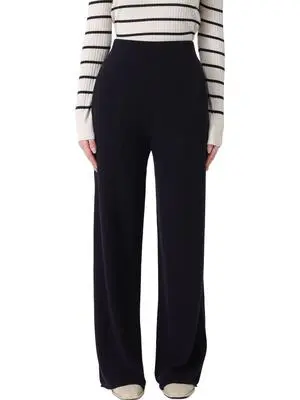 Max Mara Cashmere Wide Leg Pants - Blue