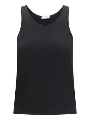Brunello Cucinelli Sparkling Knit Tank Top - Black