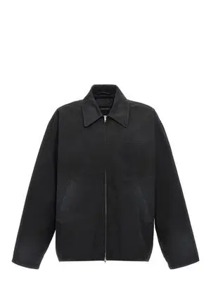 Balenciaga Bb Garderobe Zip Up Jacket - Black