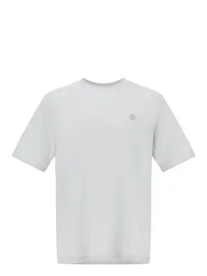 Herno Herno Men Embroidered Logo Jersey T-Shirt Gray