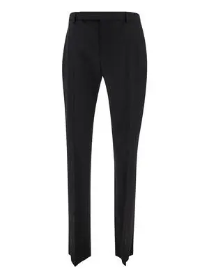 Saint Laurent Wool Tailored Pants - Multicolor