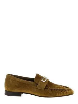 CHRISTIAN LOUBOUTIN Christian Louboutin Calfskin Leather Loafers Brown