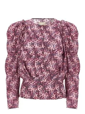 ISABEL MARANT ÉTOILE ISABEL MARANT Zarga Printed Silk Blend Blouse