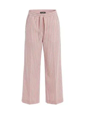 DOLCE & GABBANA DOLCE & GABBANA Striped Cotton Drawstring Pants