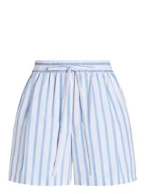 Dolce & Gabbana Cotton Striped Drawstring Shorts - Multicolor